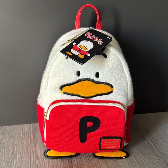 Loungefly | Bags | Loungefly Sanrio Pekkle Red And White Plush Backpack ...